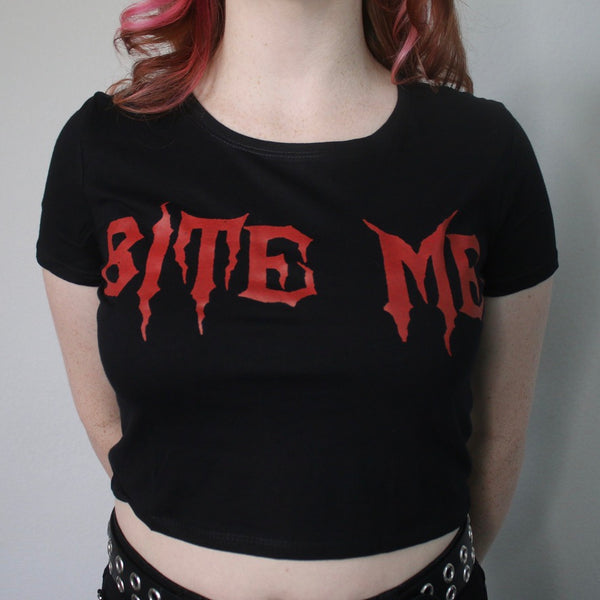 Vampire Freaks - Bite Me Crop Top | Vixens and Angels