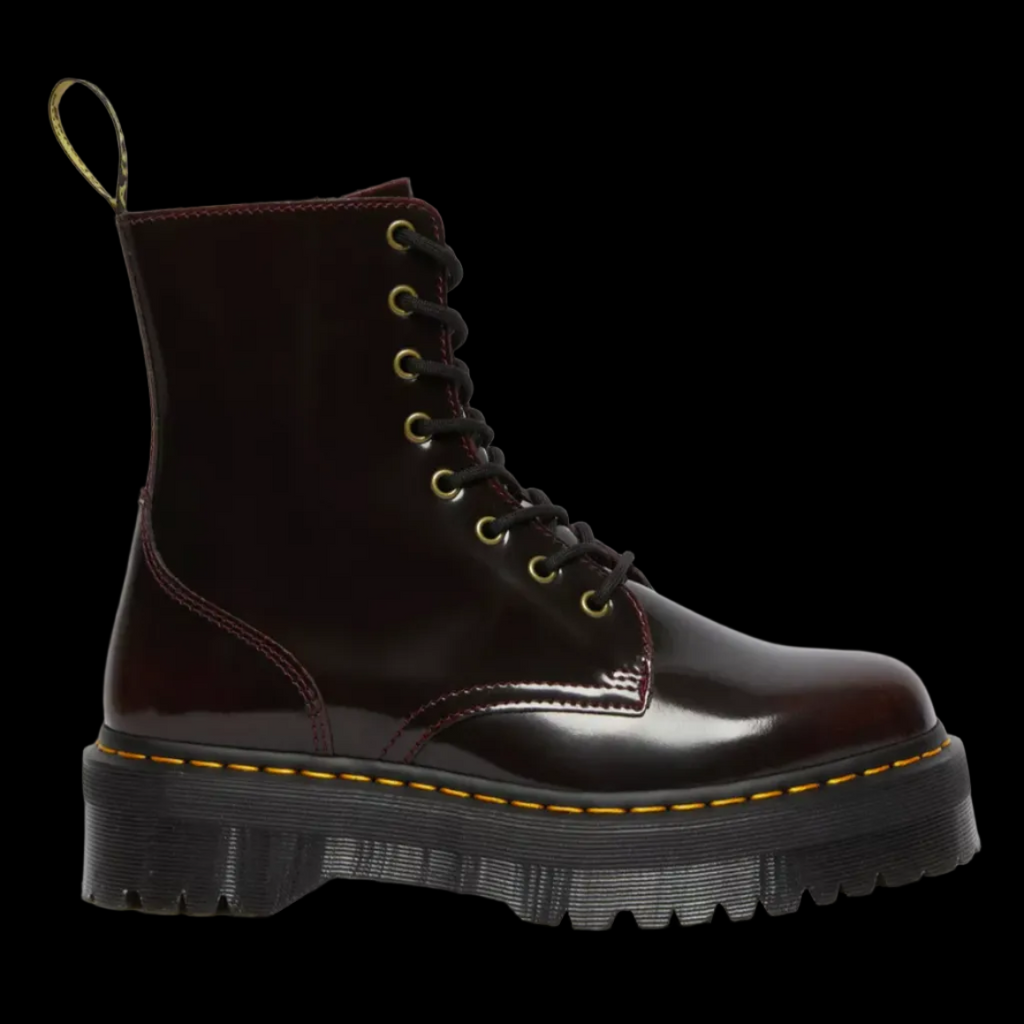 Dr Martens - Cherry Red Arcadia Jadon Leather Boots 24764600 | Vixens ...