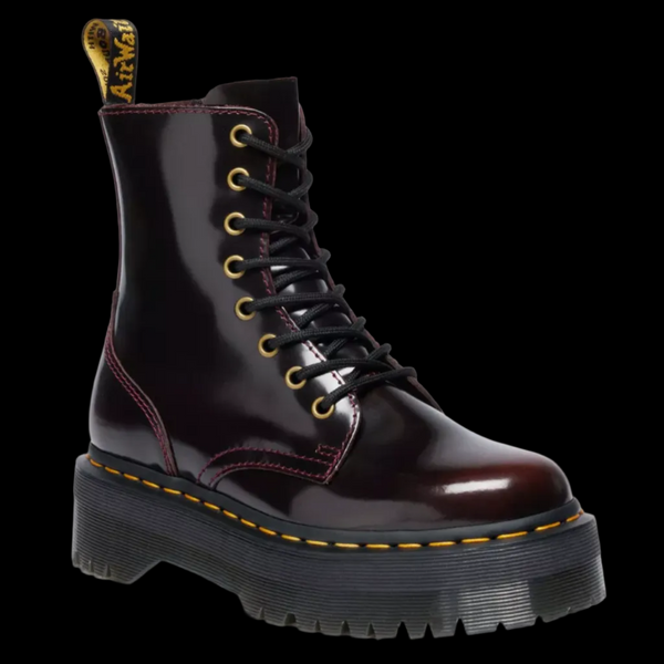 Dr Martens - Cherry Red Arcadia Jadon Leather Boots 24764600 | Vixens ...
