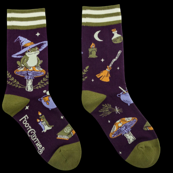Foot Clothes - Archtoad of Hatville Crew Socks | Vixens and Angels