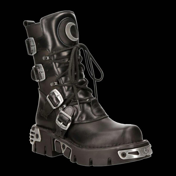 New Rock - Artemis 4 Buckle Black Moon Boot M-373LUNA-S1 | Vixens and ...