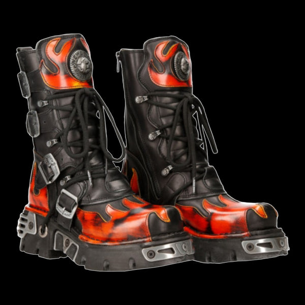 New Rock - Inferno Flame Boot at FashioNation | Vixens and Angels