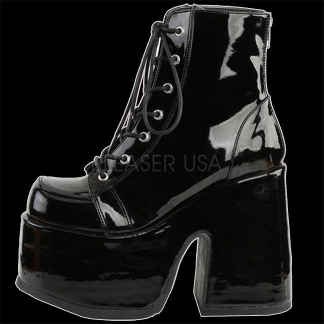 Demonia B P Faux Leather Platform Boot Camel 203 At Fashionation